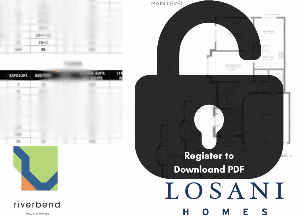 Riverbend Townhomes by Losani | Pricing & Floor Plans | Paris